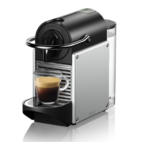Nespresso | Kitchen | Nespresso Black And Silver Espresso Machine ...